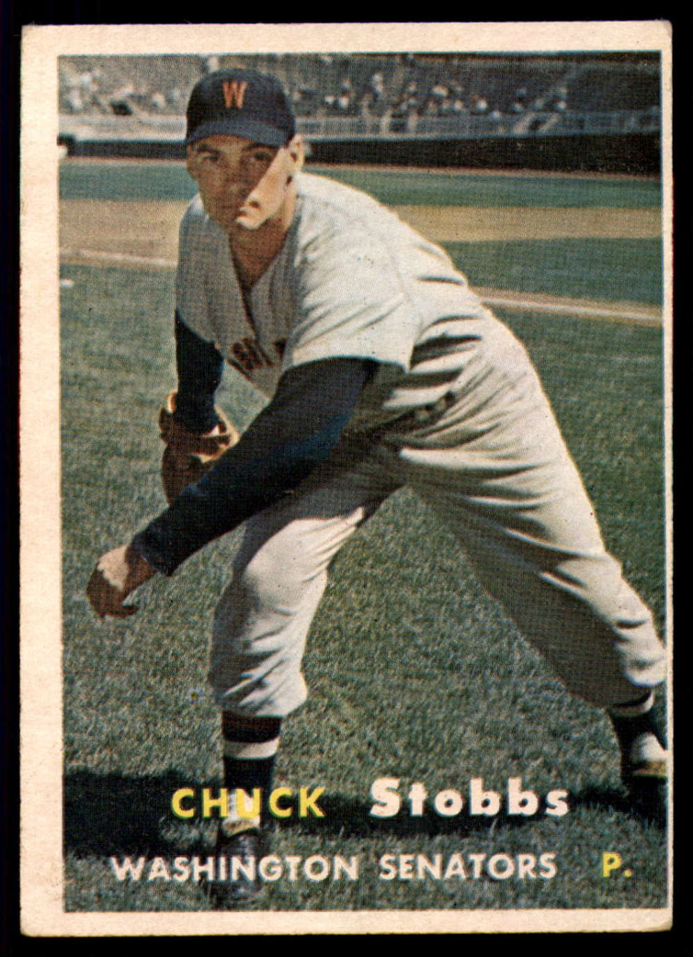 1957 Topps #101 Chuck Stobbs EX++ ID: 60243 - Scottsdale Cards 2021