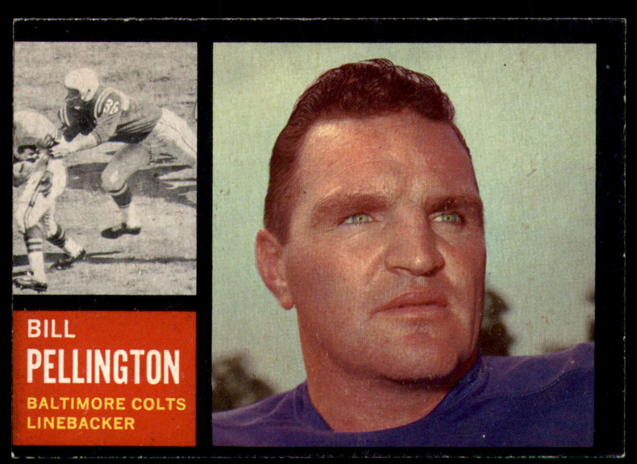 1962 Topps #9 Bill Pellington EX/NM ID: 91981 - Scottsdale Cards 2021