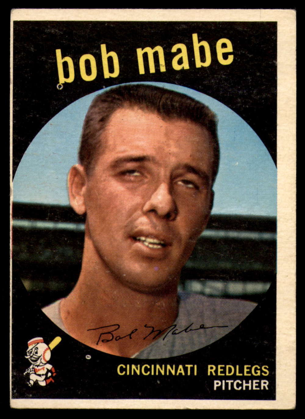1959 Topps #356 Bob Mabe EX RC Rookie - Scottsdale Cards 2021