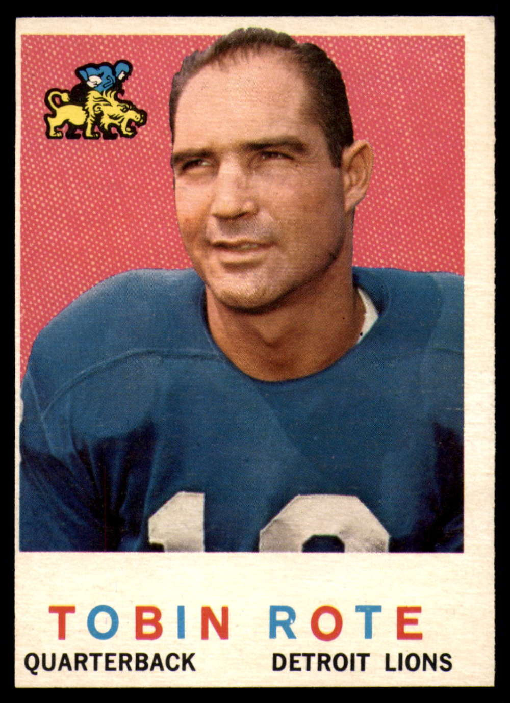 1959 Topps #170 Tobin Rote EX/NM - Scottsdale Cards 2021
