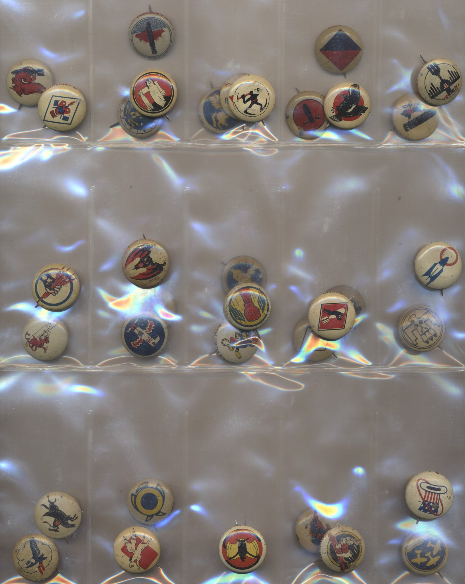 1940's Kellogg's Pep Pins Miliitary Set 36