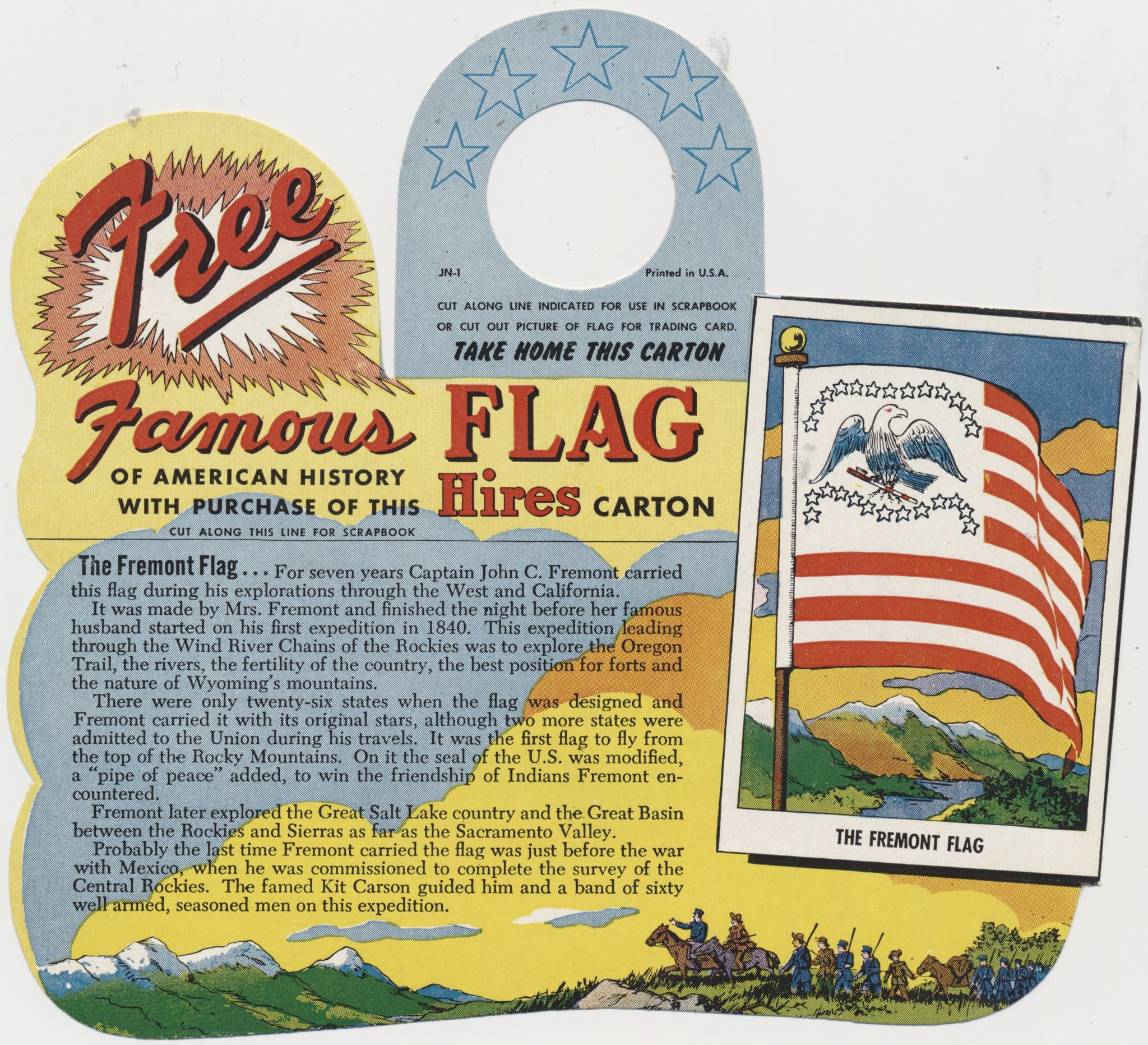 1950's Hires Root Beer Famous Flags Of American History 4/5