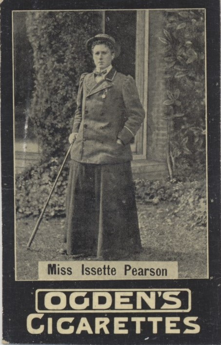 1902 Ogden's Cigarettes Golf Miss I. Pearson Lady Golfer