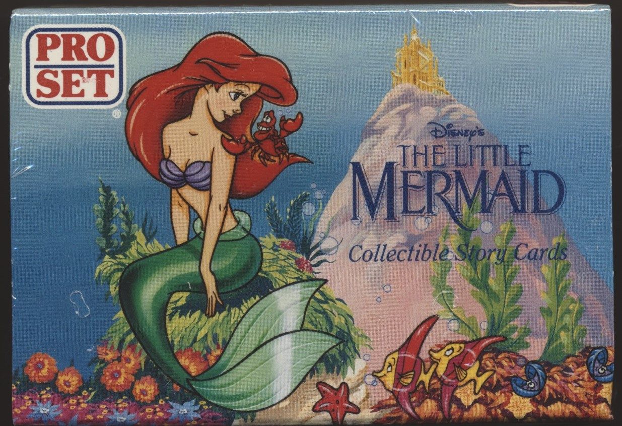 1991 Pro Set Little Mermaid Set 90 + 37 Chase Cards Factory Sealed Box ...