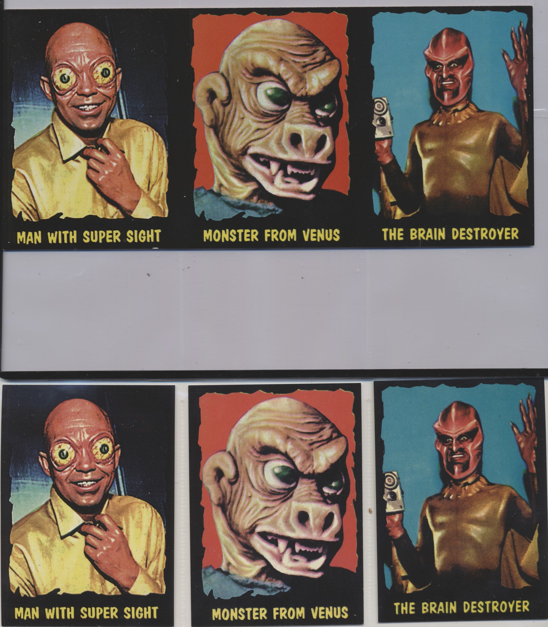 1990's Outer Limits Reprint Promo Card Set "Gold" Titanium 3 Cards 1 ...