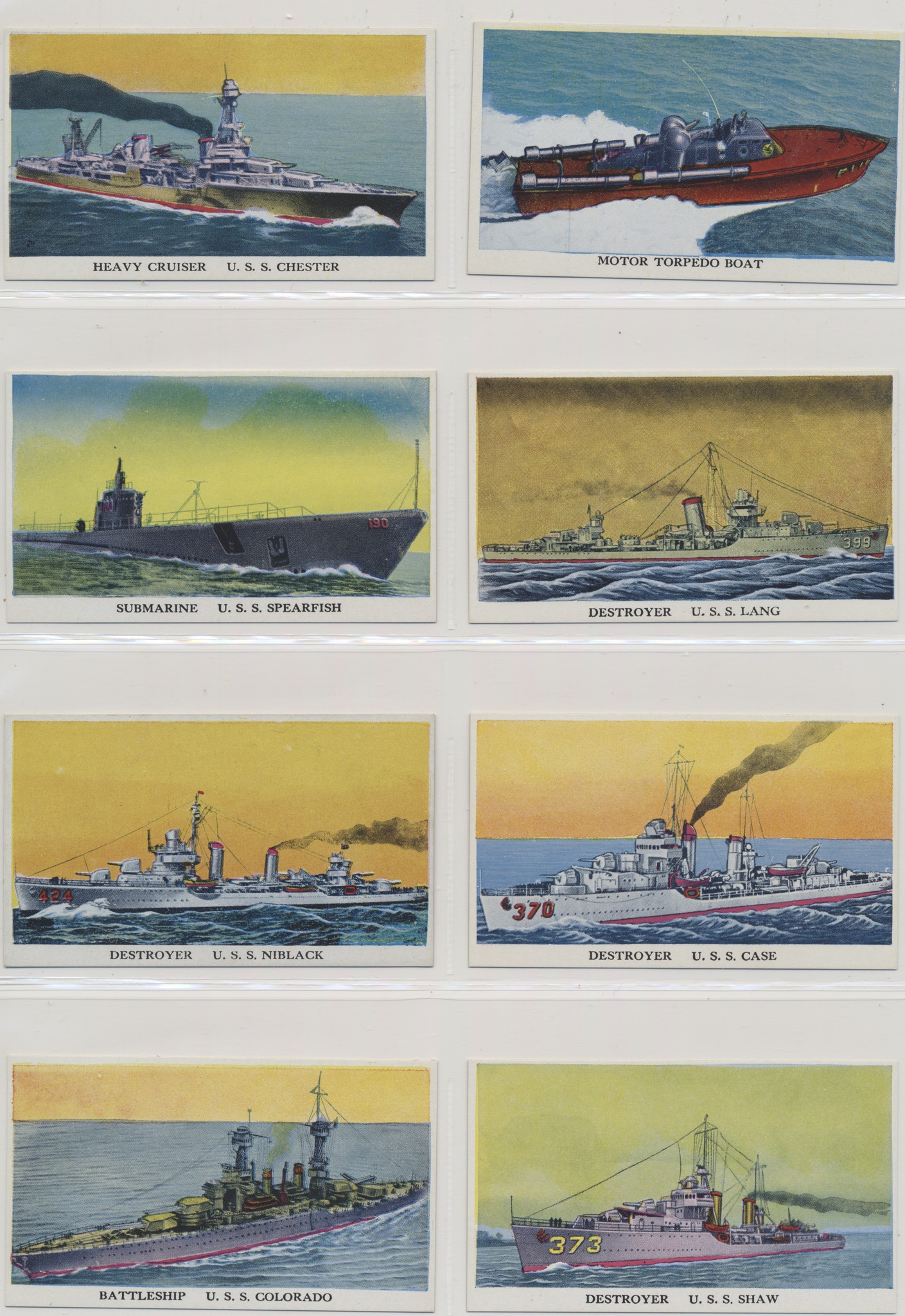 1942 R169 Cameron War Ships Set 60 #*sku35427