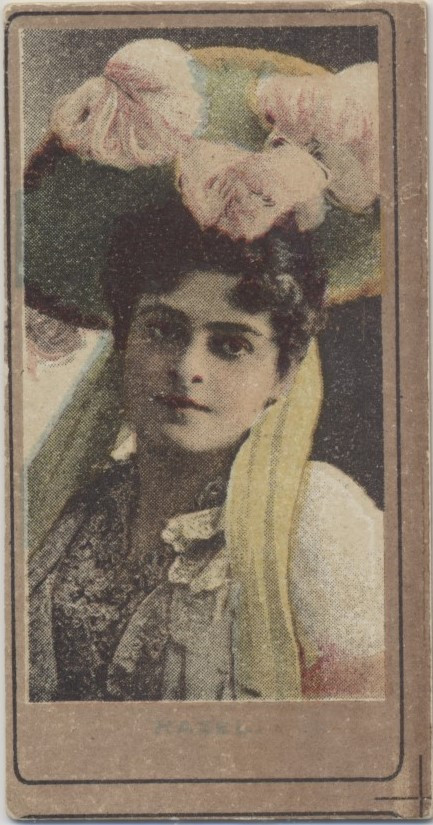 c1890's W J Morgan & Co La Belle Needle Point Actress #*sku35562