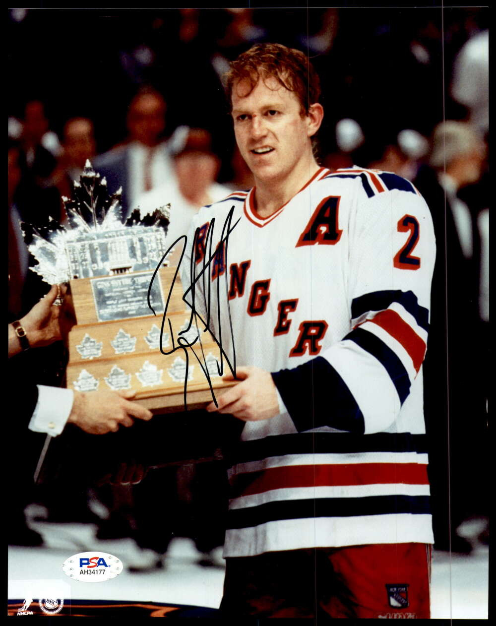 Brian Leetch 8 x 10 Photo Signed Auto PSA/DNA Authenticated Rangers ...