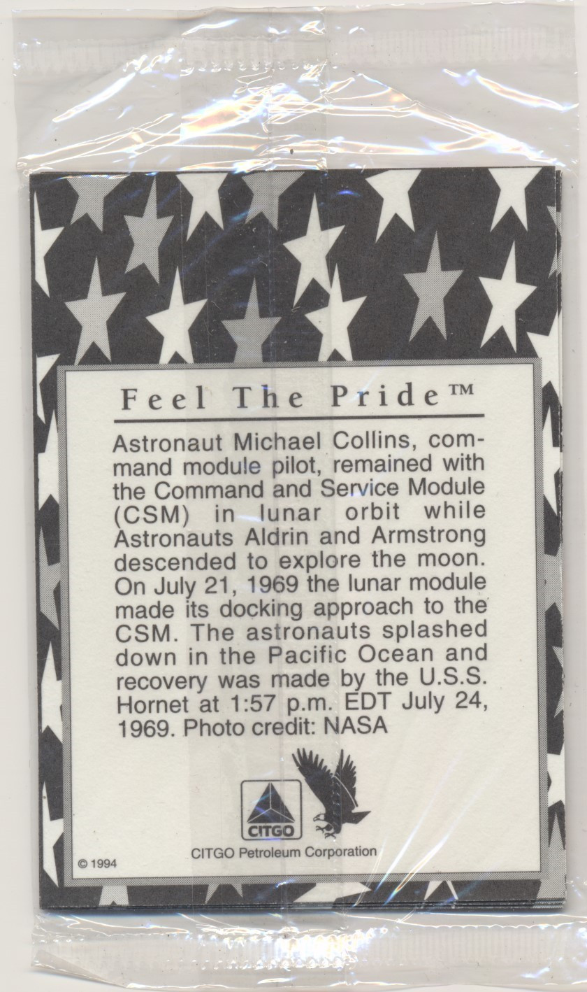 1994 Citgo Apollo 11 25th Anniversity "Blast Off Card Set 5" Factory ...