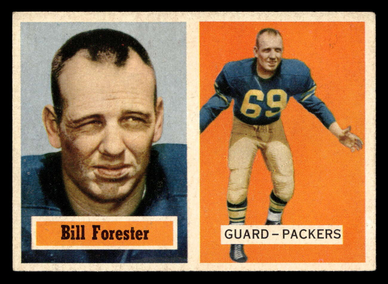 1957 Topps #69 Bill Forester Excellent+ Writing on Back - Scottsdale ...