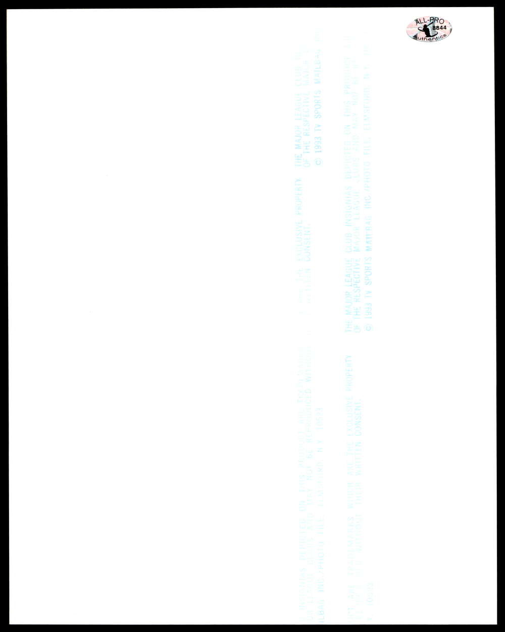 Lee Smith 8 x 10 Photo Signed Auto JSA Sticker Only Cardinals ...