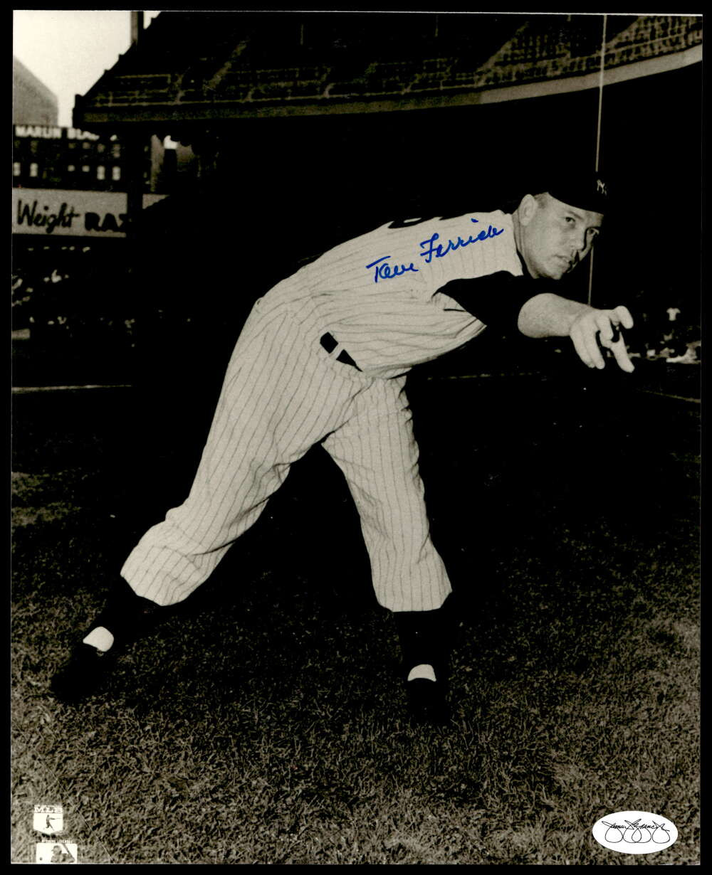 Tom Ferrick 8 x 10 Photo Signed Auto JSA Sticker Only New York Yankees ...