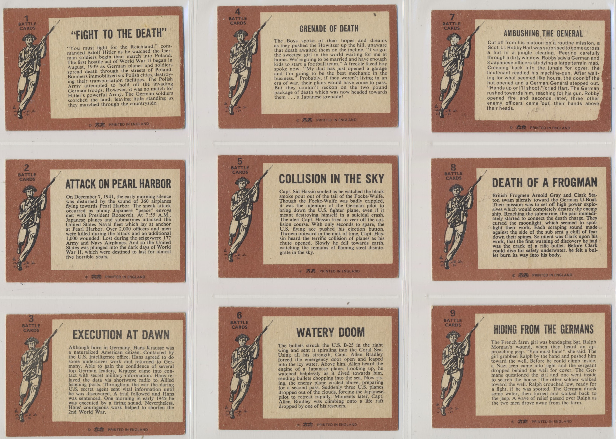 1965 ABC Battle Set 73 Cards Great Britain (#1 SET) #* sku36339