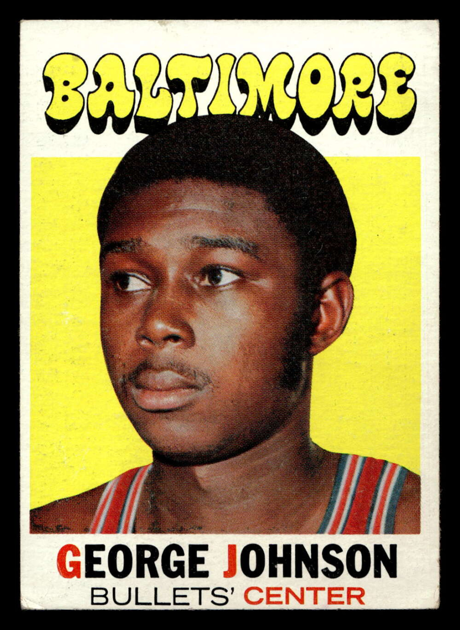 1971-72 Topps #21 George Johnson VG-EX - Scottsdale Cards 2021