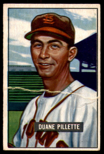 1951 Bowman #316 Duane Pillette G-VG RC Rookie High Number - Scottsdale ...