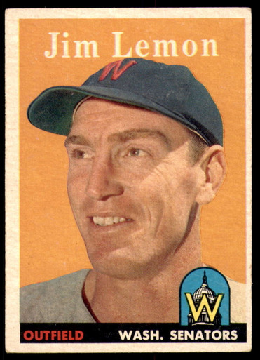 1958 Topps #15 Jim Lemon Excellent+ ID: 223225 - Scottsdale Cards 2021