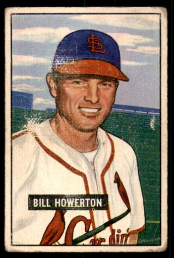 1951 Bowman #229 Bill Howerton Good ID: 227038 - Scottsdale Cards 2021