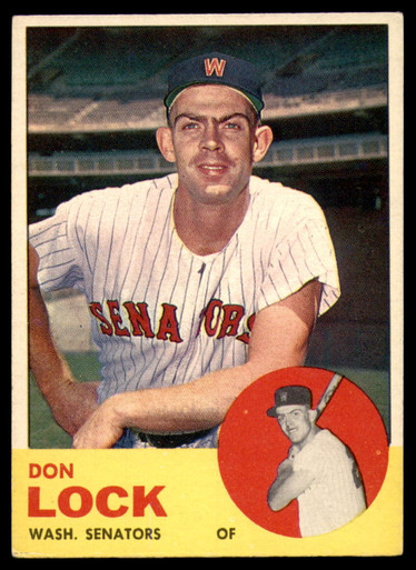 1963 Topps # 47 Don Lock Excellent+ RC Rookie - Scottsdale Cards 2021