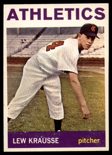 1964 Topps #334 Lew Krausse Ex-Mint ID: 163927 - Scottsdale Cards 2021