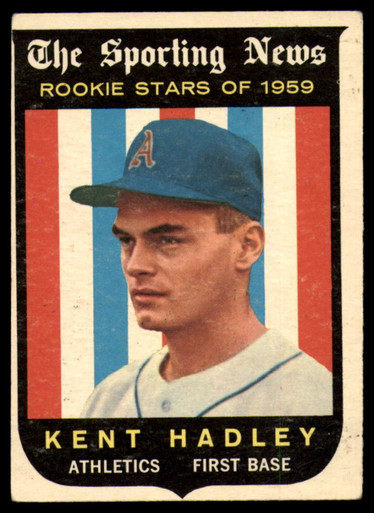1959 Topps #127 Kent Hadley RS EX++ Excellent++ RC Rookie - Scottsdale ...