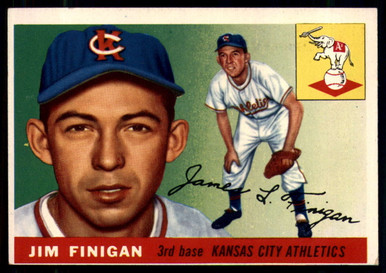 1955 Topps #14 Jim Finigan EX RC Rookie - Scottsdale Cards 2021