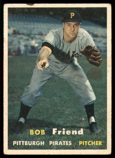 1957 Topps #150 Bob Friend EX ID: 60695 - Scottsdale Cards 2021