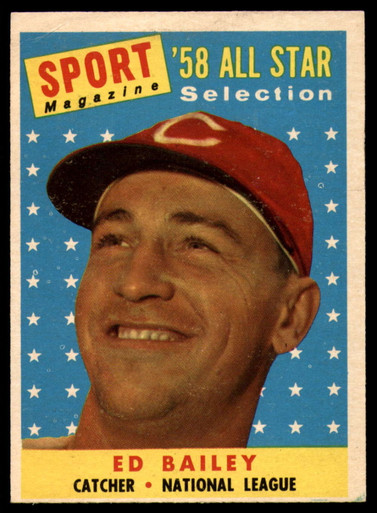 1958 Topps #490 Ed Bailey AS VG ID: 65115 - Scottsdale Cards
