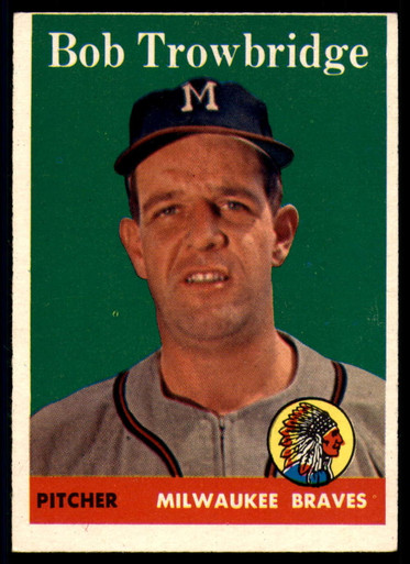 1958 Topps #252 Bob Trowbridge EX RC Rookie - Scottsdale Cards