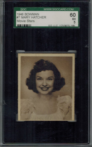1948 Movie Stars #7 Mary Hatcher SGC 60 EX 5 #sku15793