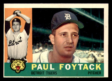 1960 Topps #364 Paul Foytack Ex-Mint - Scottsdale Cards 2021