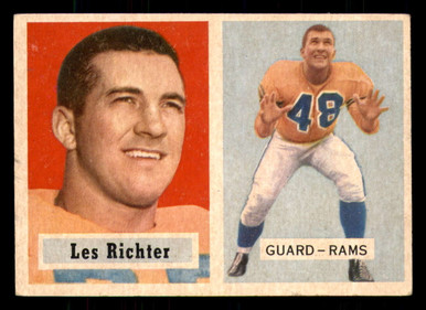 1957 Topps #10 Les Richter Excellent ID: 388120 - Scottsdale Cards 2021