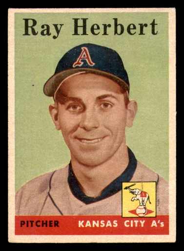 1958 Topps #379 Ray Herbert Excellent+ - Scottsdale Cards 2021