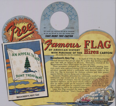 1950's F225-2 Hires Root Beer Famous Flags Of America History ...