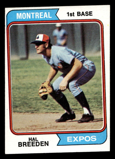 1974 Topps #297 Hal Breeden Ex-Mint Miscut - Scottsdale Cards 2021
