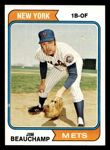 1974 Topps #424 Jim Beauchamp Ex-Mint - Scottsdale Cards
