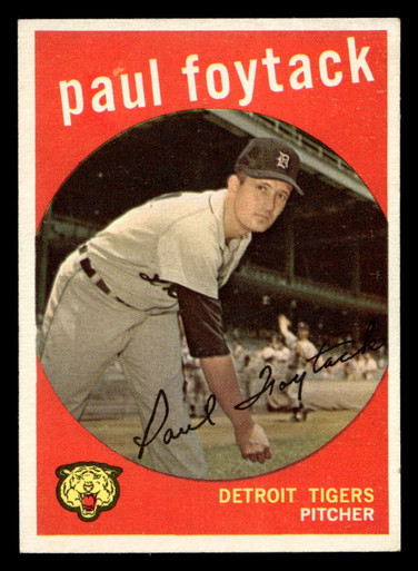 1959 Topps #233 Paul Foytack Ex-Mint ID: 438944 - Scottsdale Cards 2021