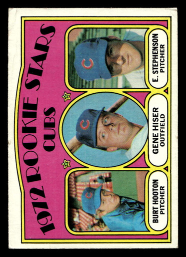1972 Topps #61 Burt Hooton/Gene Hiser/Earl Stephenson Cubs Rookies Very ...