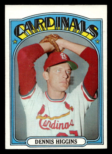 1972 Topps #278 Dennis Higgins Ex-Mint ID: 441963 - Scottsdale Cards 2021