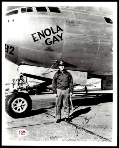 Lieutenant Jacob Beser 8 x 10 Photo SIGNED PSA/DNA Pilot Enola Gay ID ...