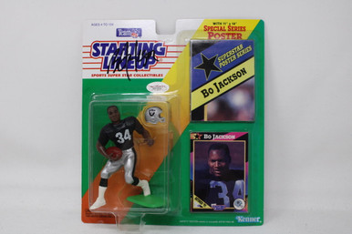 Bo Jackson Signed Auto Starting Lineup 1992 with Poster JSA Raiders ...
