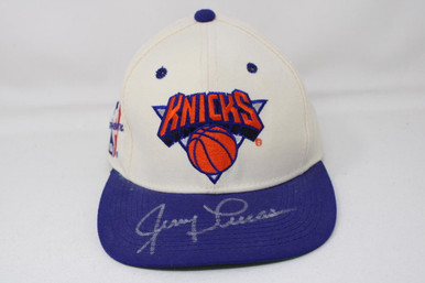 Jerry Lucas SIGNED New York Knicks Hat PSA/DNA - Scottsdale Cards 2021