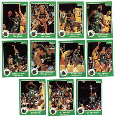 1984/85 Star Company Dallas Mavericks Mavs Arena 11 Card Set Mark ...
