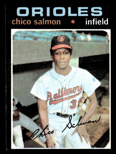 1971 Topps #249 Chico Salmon Ex-Mint ID: 457021 - Scottsdale Cards 2021