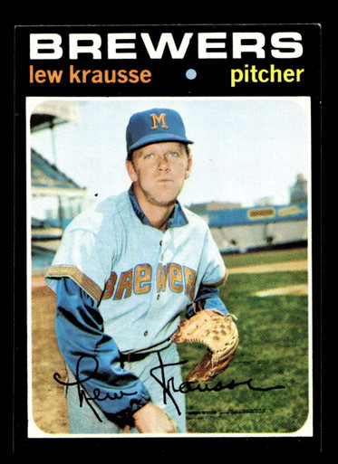 1971 Topps #372 Lew Krausse Ex-Mint ID: 457557 - Scottsdale Cards 2021
