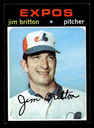 1971 Topps #699 Jim Britton Ex-Mint High # ID: 458690 - Scottsdale ...