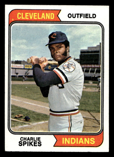 1974 Topps #58 Charlie Spikes Ex-Mint - Scottsdale Cards