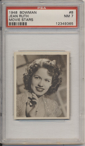 1948 Bowman Movie Stars #8 Jean Ruth PSA 7 NM #*sku36454