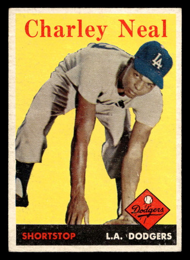 1958 Topps #16 Charlie Neal UER Excellent+ ID: 465788 - Scottsdale Cards