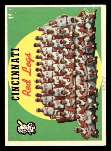 1959 Topps #111 Redlegs Checklist 89-176 VG-EX Marked - Scottsdale Cards
