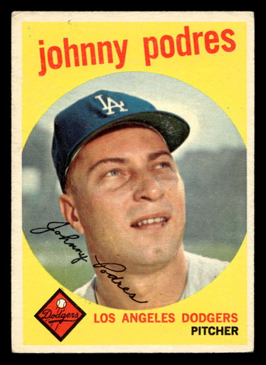 1959 Topps #495 Johnny Podres Very Good ID: 467236 - Scottsdale Cards 2021